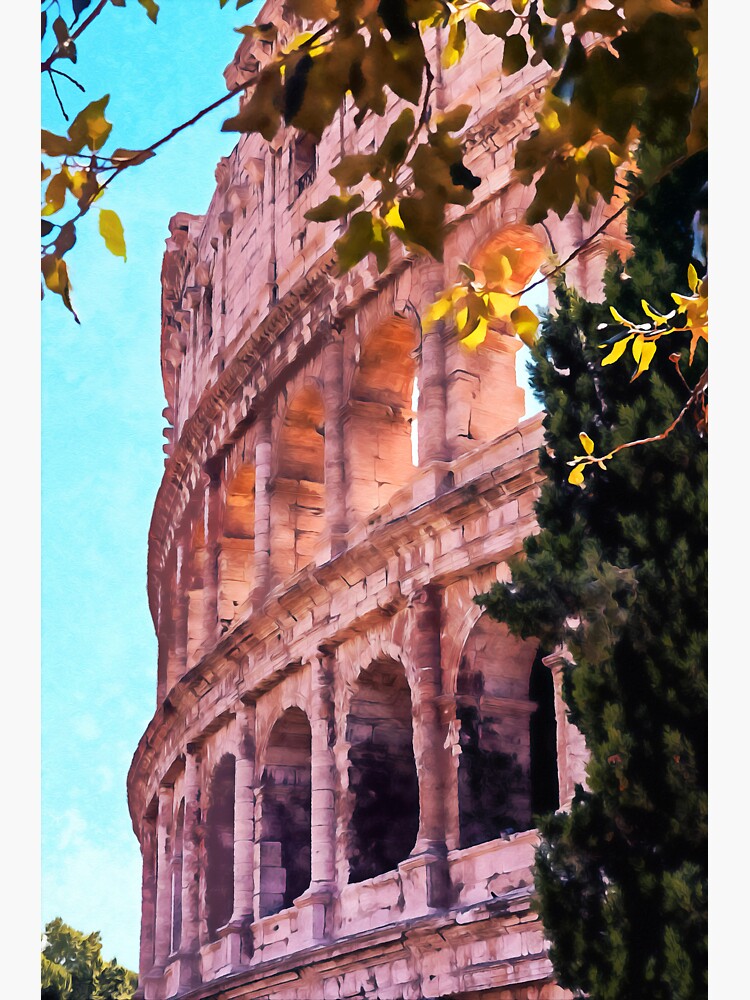 "Colosseum, Rome" Sticker by ErianAndre | Redbubble