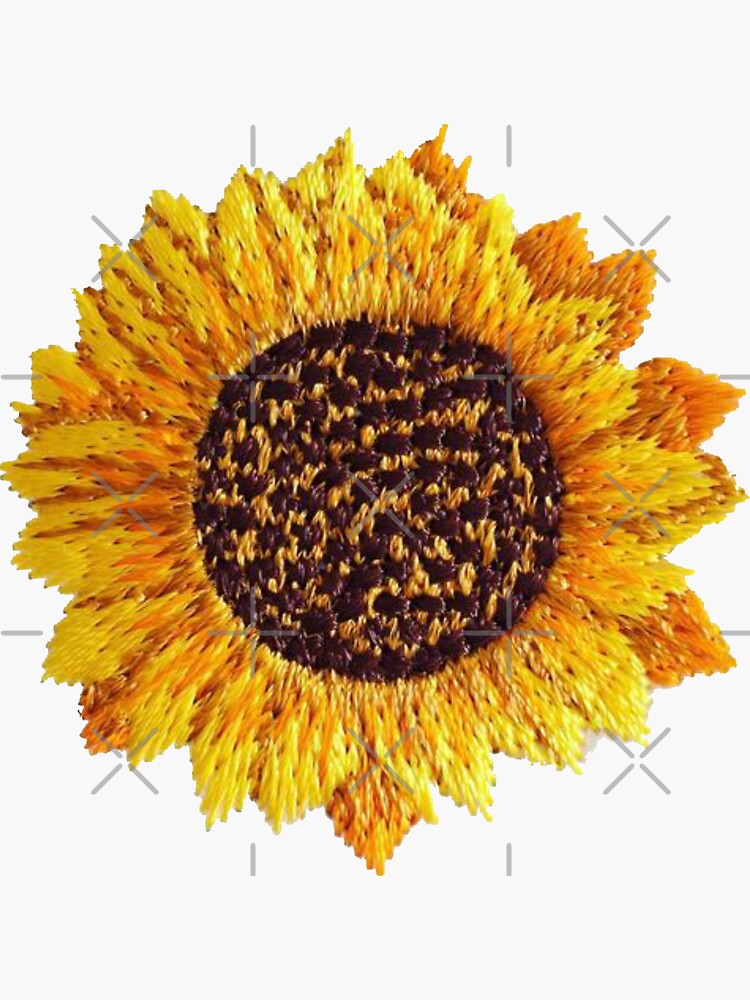 "Sunflower Sticker" Sticker for Sale by designolo | Redbubble