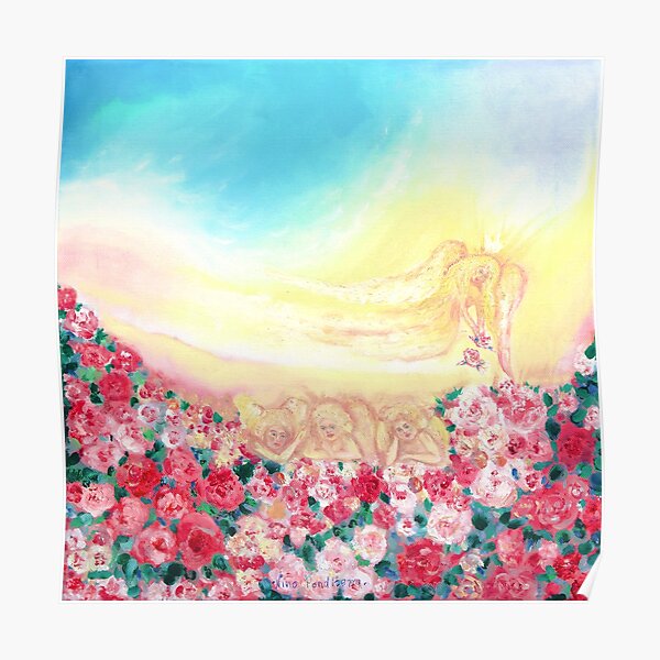 "Angels and roses" Poster for Sale by NinoPonditerra | Redbubble