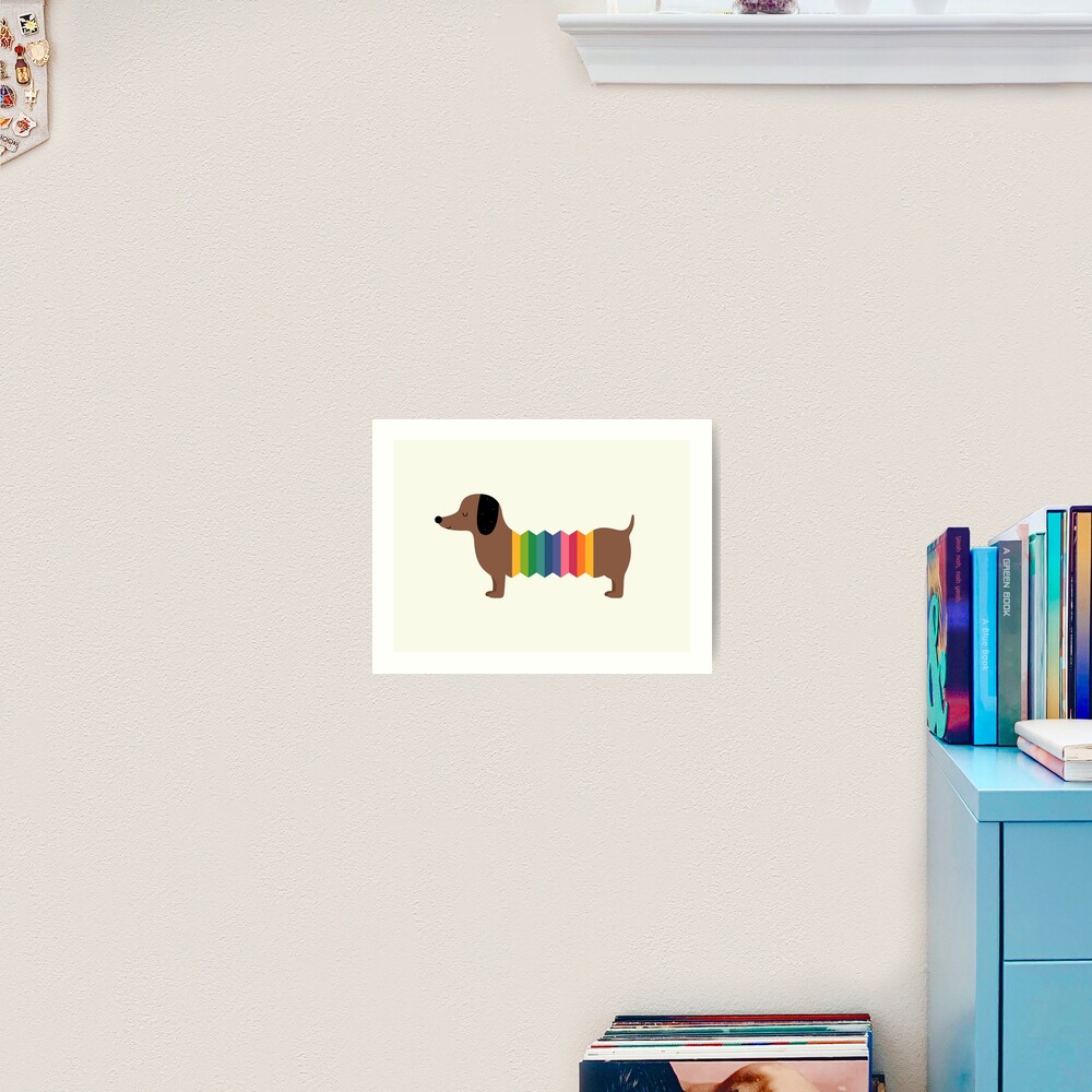 "Rainbow Dooooog" Art Print for Sale by AndyWestface | Redbubble