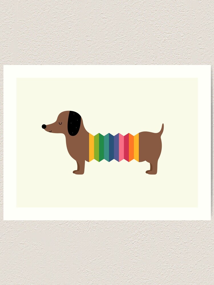 "Rainbow Dooooog" Art Print for Sale by AndyWestface | Redbubble