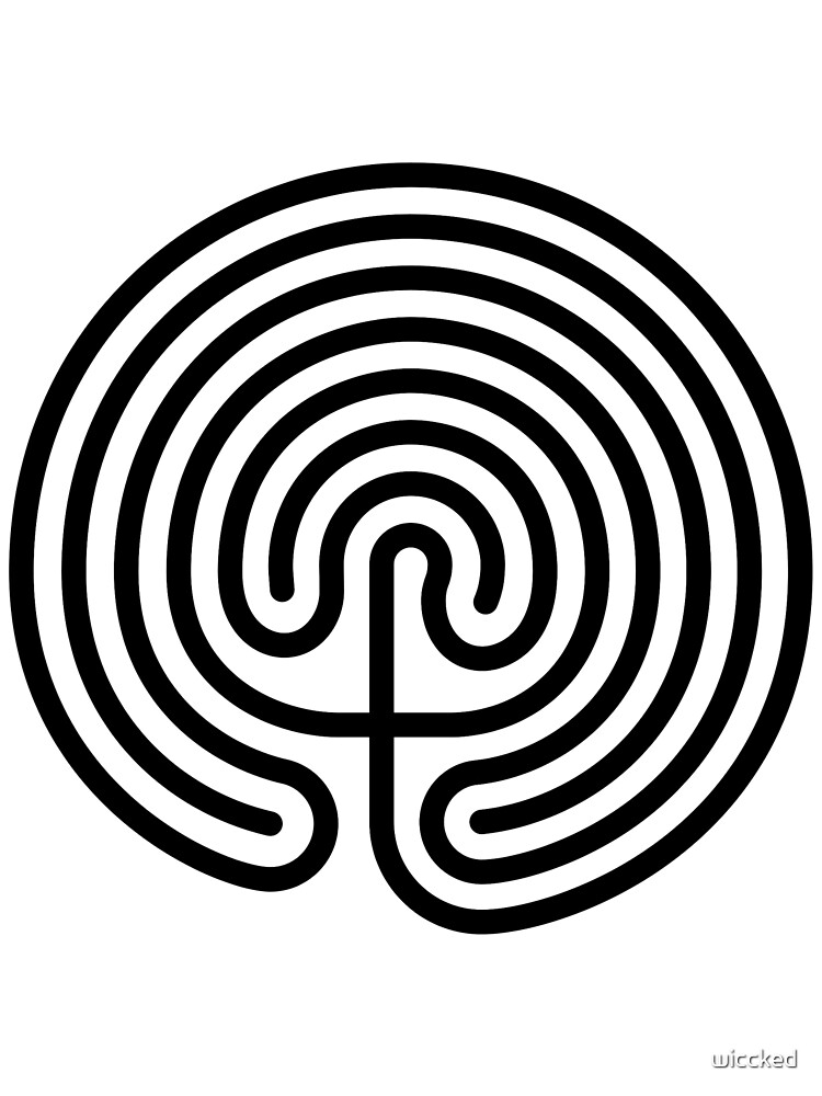 "Cretan Labyrinth" Art Print for Sale by wiccked | Redbubble
