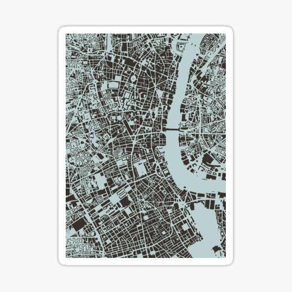 "London Map" Sticker by mindthemap | Redbubble