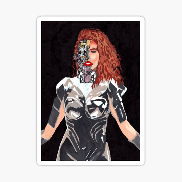 "bionic woman" Sticker for Sale by Mikexkish | Redbubble