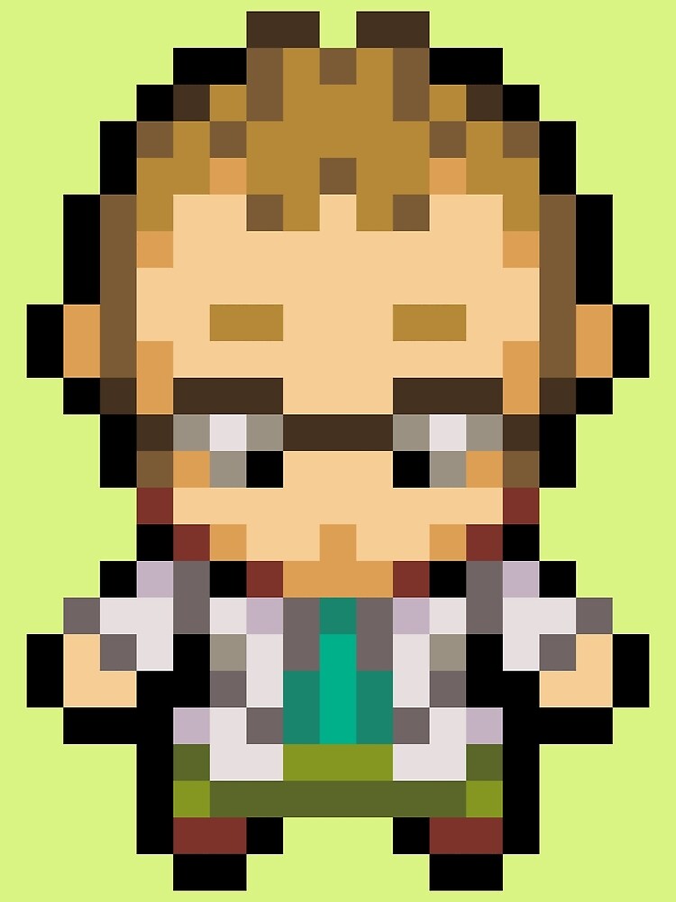 "Professor Elm Overworld Sprite" Canvas Print by fourfourfour | Redbubble