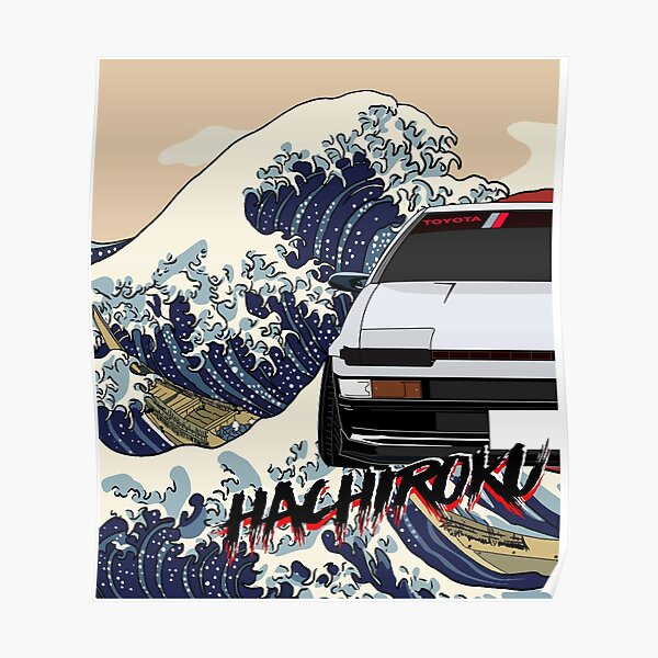 "Hachiroku ae86" Poster by dgallego | Redbubble