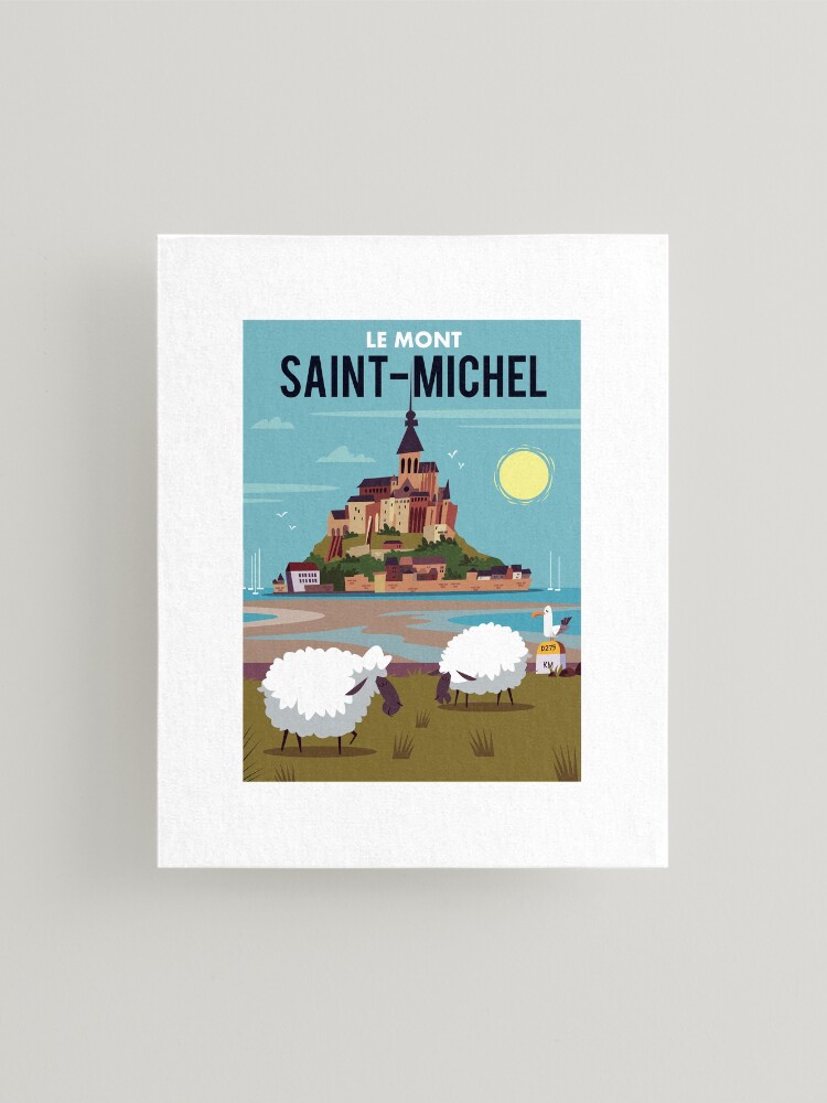 "Le Mont Saint Michel poster" Mounted Print for Sale by Gary Godel ...
