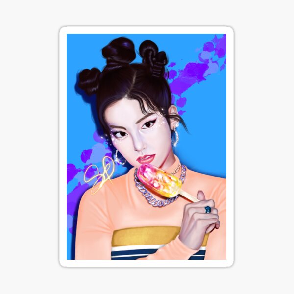 "Yeji" Sticker for Sale by domimi99 | Redbubble