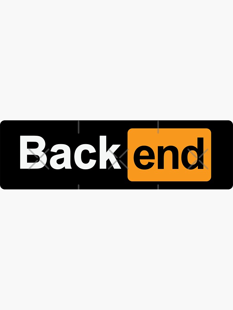 " Backend ¯\_(ツ)_/¯" Sticker for Sale by orlumbuspirate | Redbubble