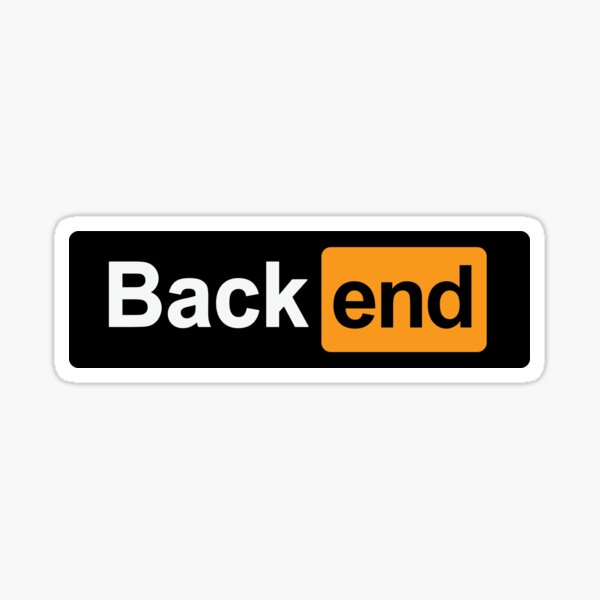 " Backend ¯\_(ツ)_/¯" Sticker for Sale by orlumbuspirate | Redbubble