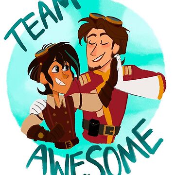 "Team Awesome " Sticker for Sale by Krypto-pine | Redbubble