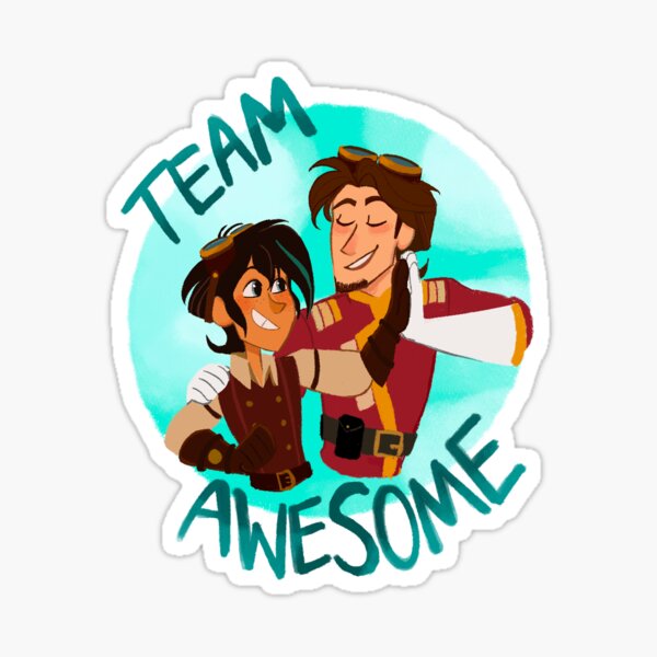 "Team Awesome " Sticker for Sale by Krypto-pine | Redbubble