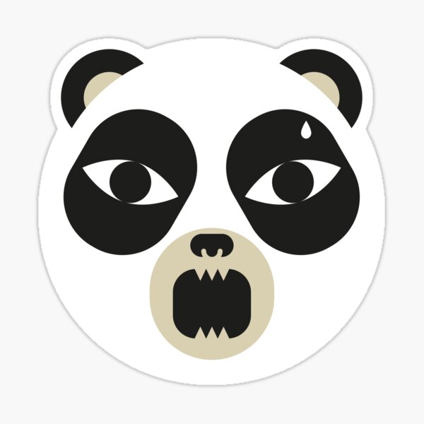 "Angry Panda" Sticker for Sale by AlexOmist | Redbubble
