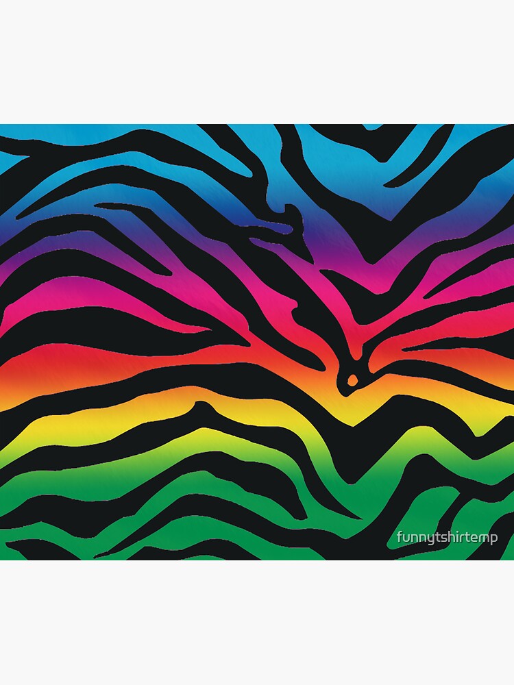 "Bright Rainbow Tiger Stripes Striped fur Animal Africa Pattern ...