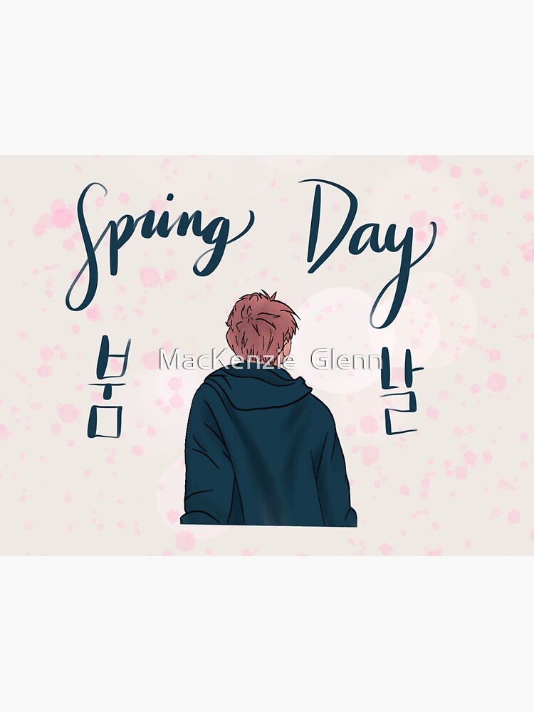 "BTS Jimin Spring Day" Sticker for Sale by draweedraws | Redbubble