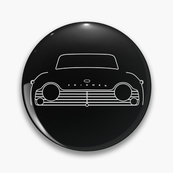 "Triumph TR4A classic car white outline graphic" Pin for Sale by ...