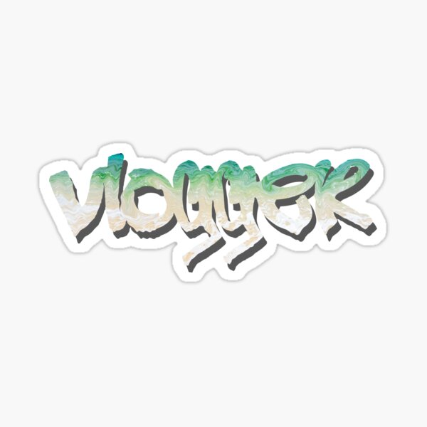 "Vlogger" Sticker by thehollowpoint | Redbubble