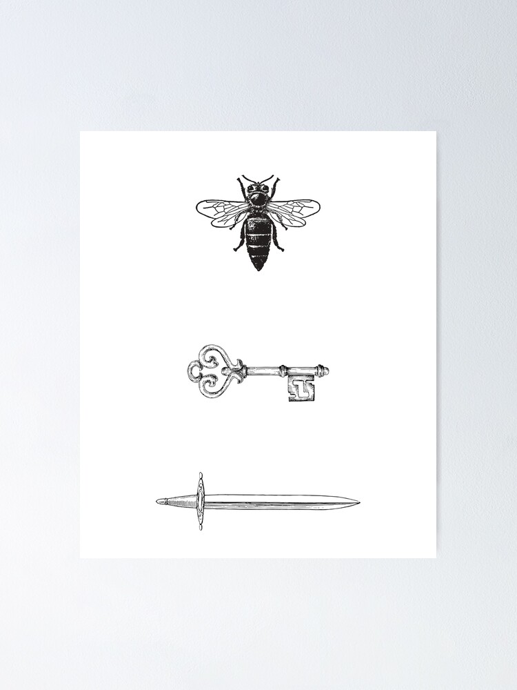 "Fantasy Fiction Starless Novel Sea Bee Key Sword Book" Poster for Sale ...