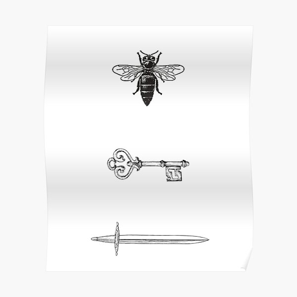 "Fantasy Fiction Starless Novel Sea Bee Key Sword Book" Poster by ...