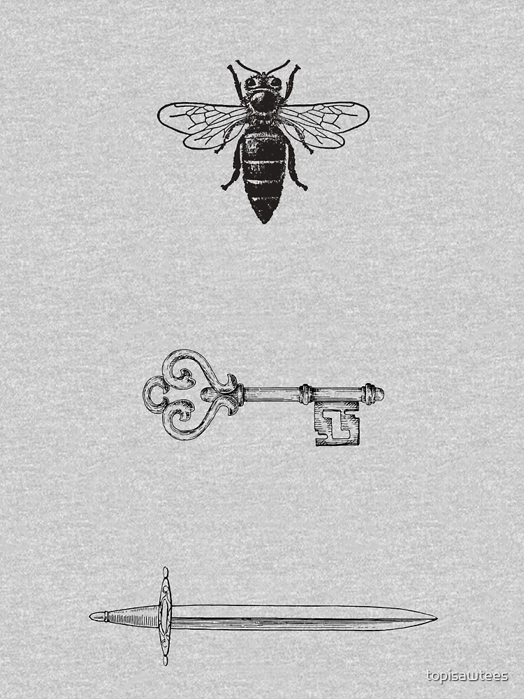 "Fantasy Fiction Starless Novel Sea Bee Key Sword Book" T-shirt for ...