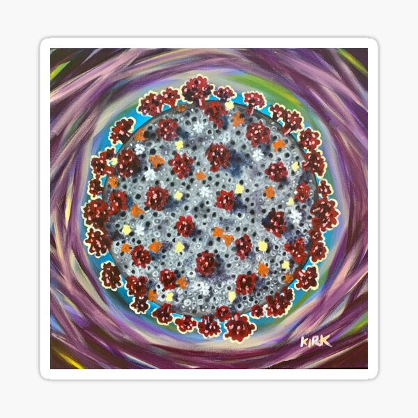 "'SARS COV 2'" Sticker by jerrykirk | Redbubble