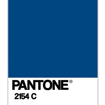 "PANTONE COLOR CARD - 2154 C BLUE" Photographic Print for Sale by ...