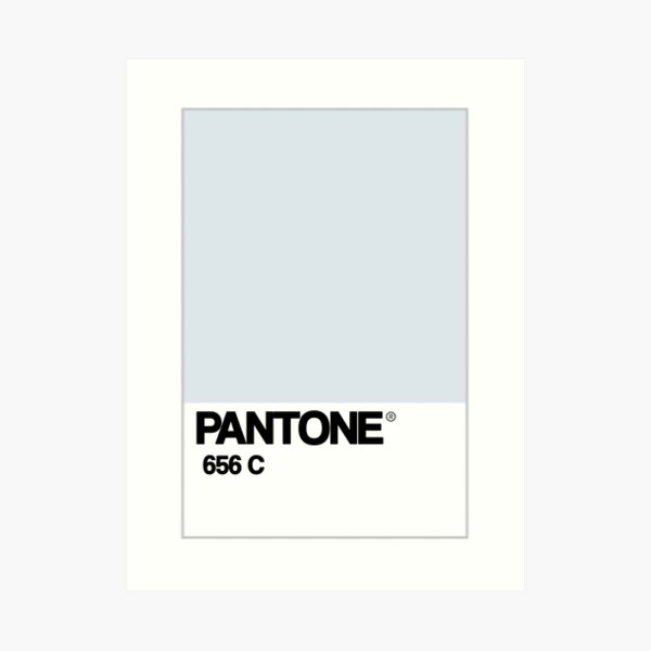 "PANTONE COLOR CARD - 656 C BLUE-GRAY" Art Print for Sale by ...
