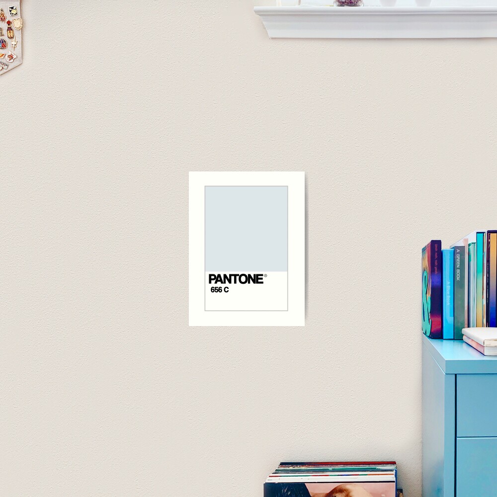 "PANTONE COLOR CARD - 656 C BLUE-GRAY" Art Print for Sale by ...