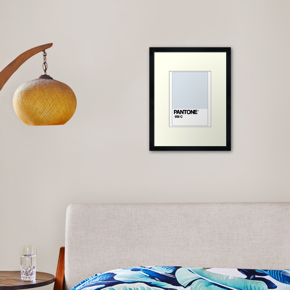 "PANTONE COLOR CARD - 656 C BLUE-GRAY" Framed Art Print by infantilejoy ...