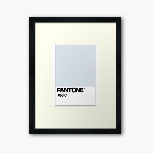 "PANTONE COLOR CARD - 656 C BLUE-GRAY" Framed Art Print by infantilejoy ...