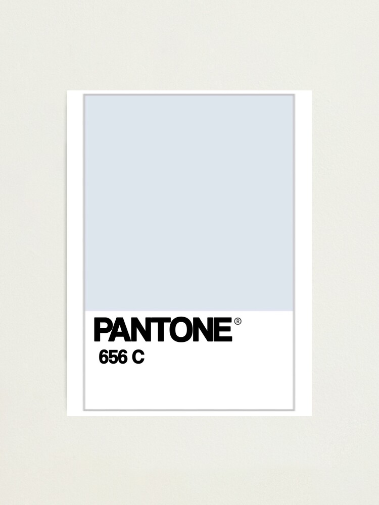 "PANTONE COLOR CARD - 656 C BLUE-GRAY" Photographic Print by ...