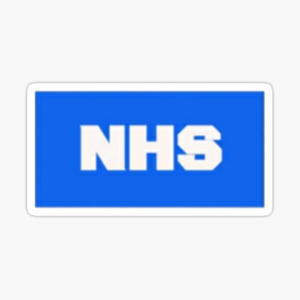"THE NHS" Sticker for Sale by Letsbecreative1 | Redbubble
