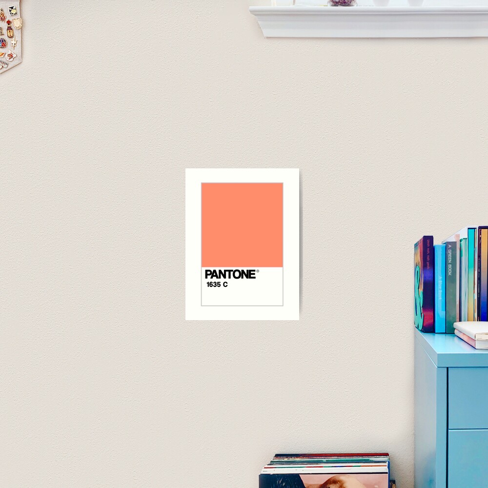 "PANTONE COLOR CARD - 1635 C SALMON/PEACH" Art Print for Sale by ...