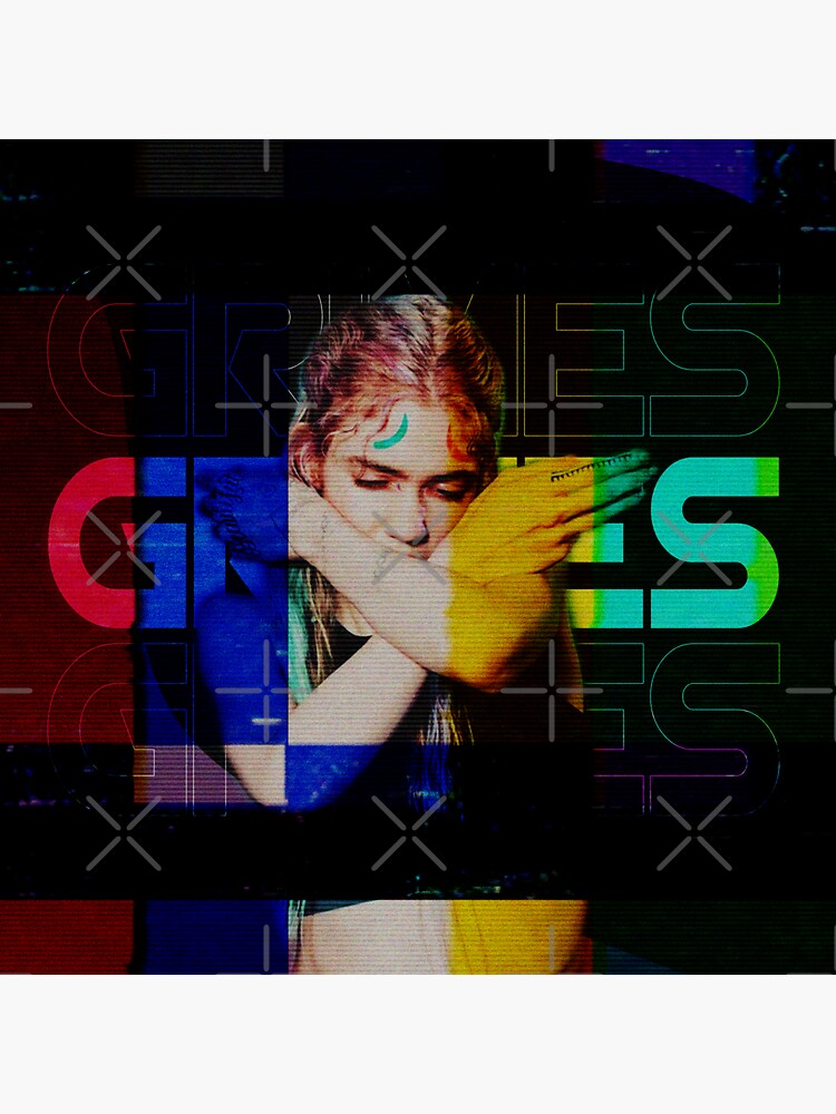 "Grimes" Sticker for Sale by MiyKu | Redbubble