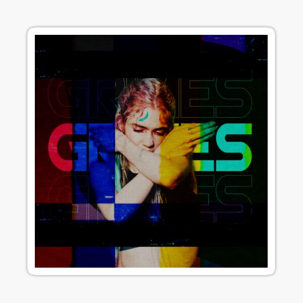 "Grimes" Sticker for Sale by MiyKu | Redbubble