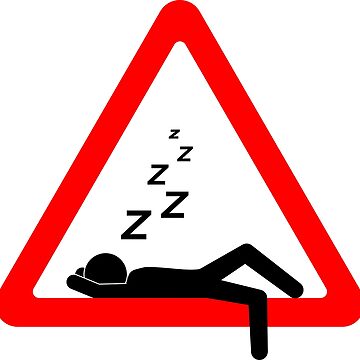 "Warning I'm Sleeping " Sticker for Sale by jc007 | Redbubble