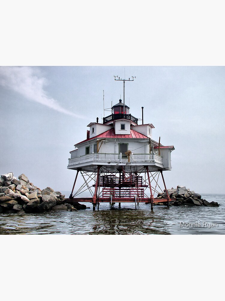 "Thomas Point Shoal Lighthouse" Art Print by MonnieR | Redbubble