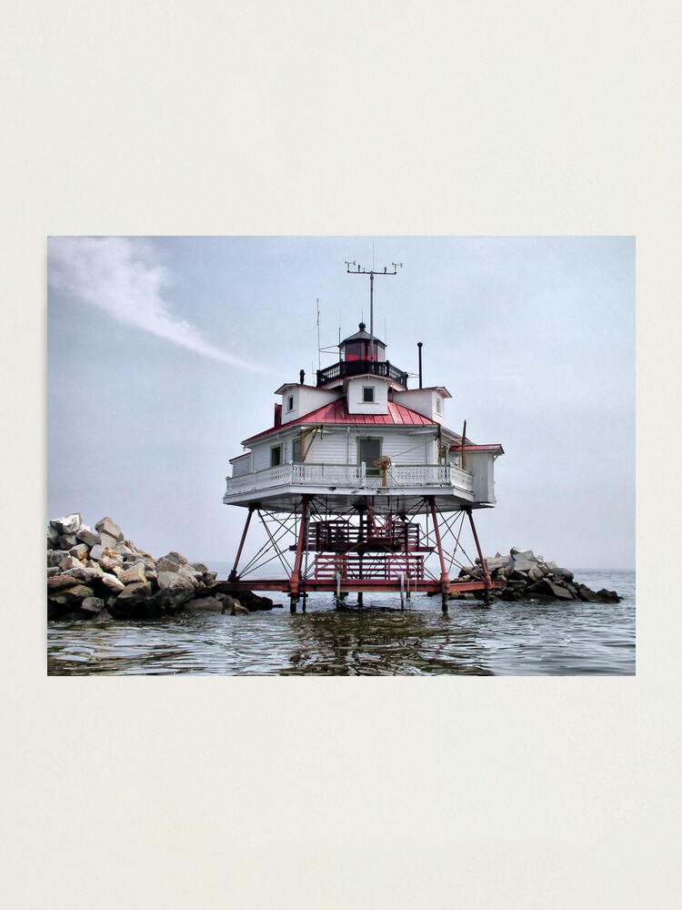 "Thomas Point Shoal Lighthouse" Photographic Print for Sale by MonnieR ...