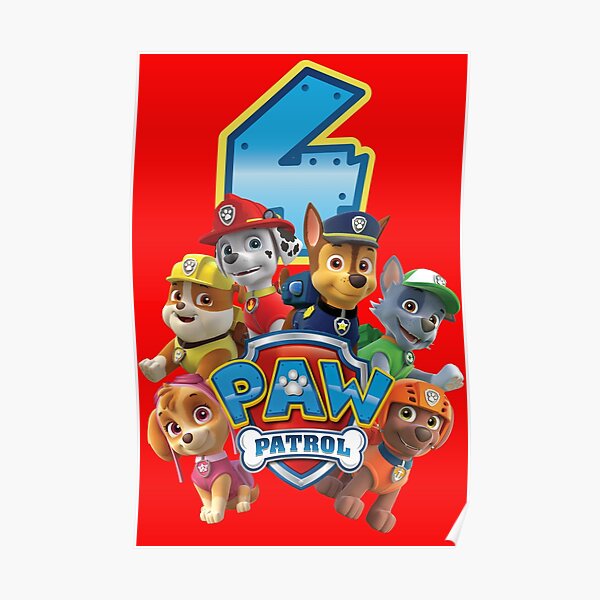 "Paw Patrol Crew" Poster for Sale by Gaelley | Redbubble