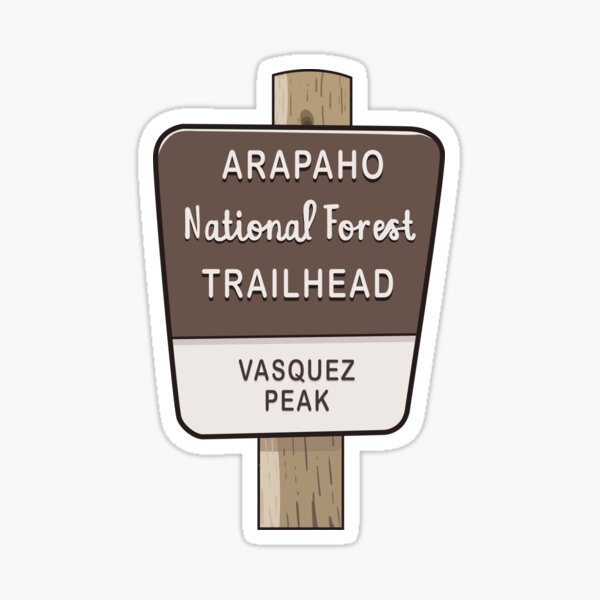 "Arapaho National Forest Trailhead" Sticker for Sale by JacquieS1 ...