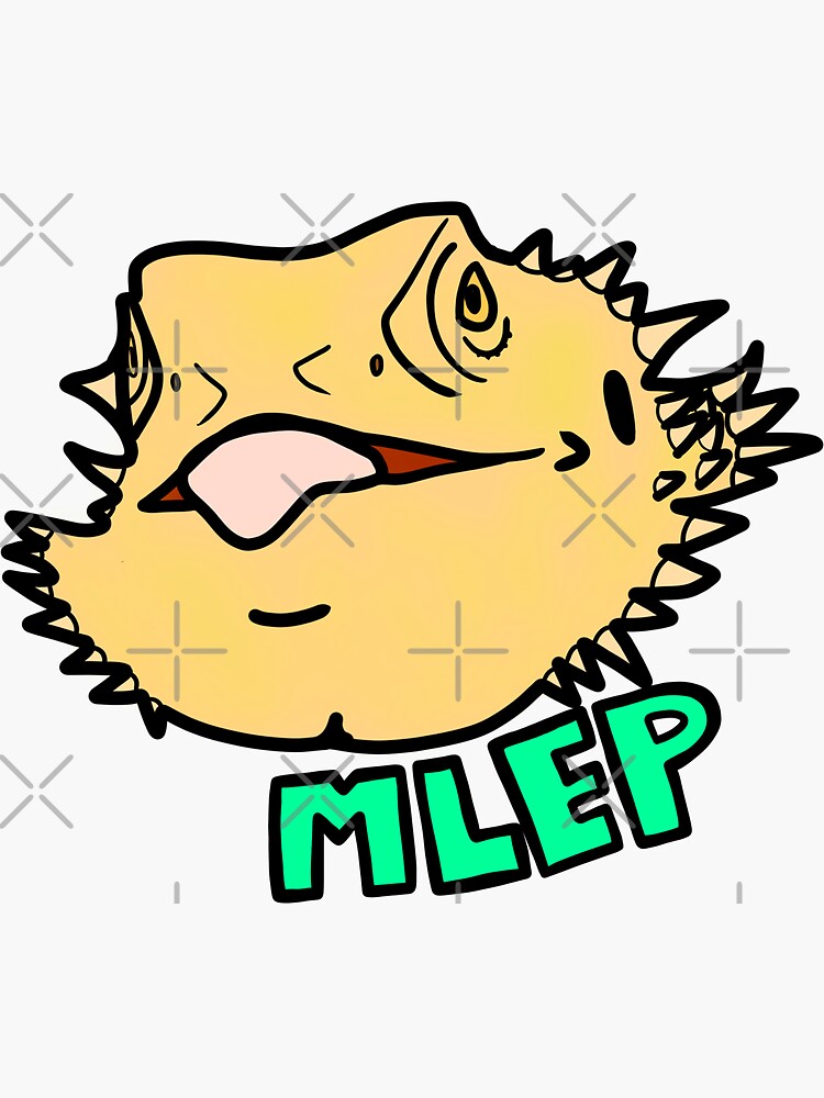"Bearded dragon cartoon" Sticker for Sale by lilgothgf | Redbubble