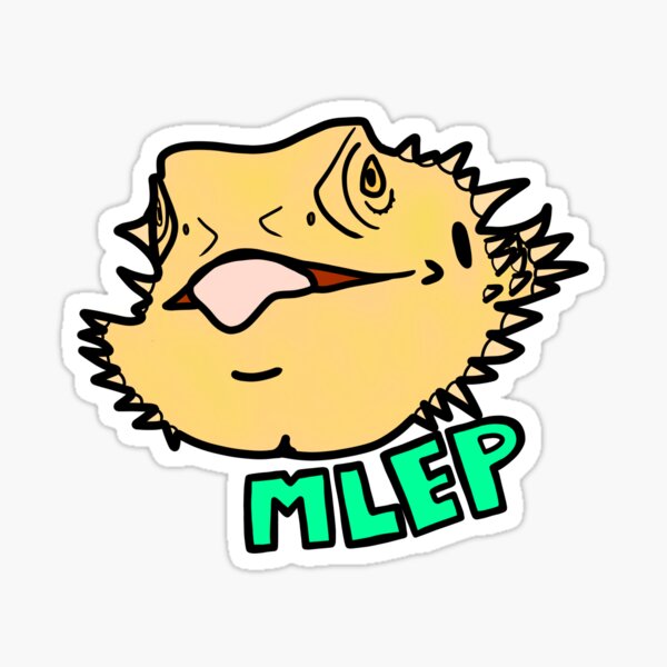 "Bearded dragon cartoon" Sticker for Sale by lilgothgf | Redbubble