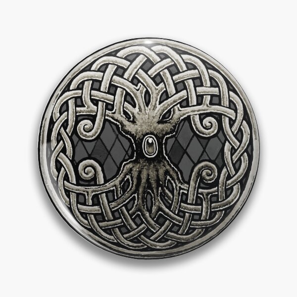 Yggdrasil Celtic Viking World Tree Of Life Pin Button