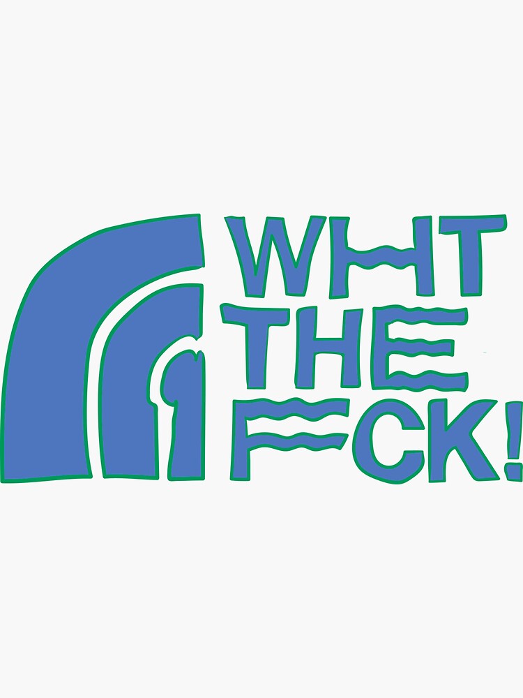 "WTF!" Sticker by ElTaller | Redbubble