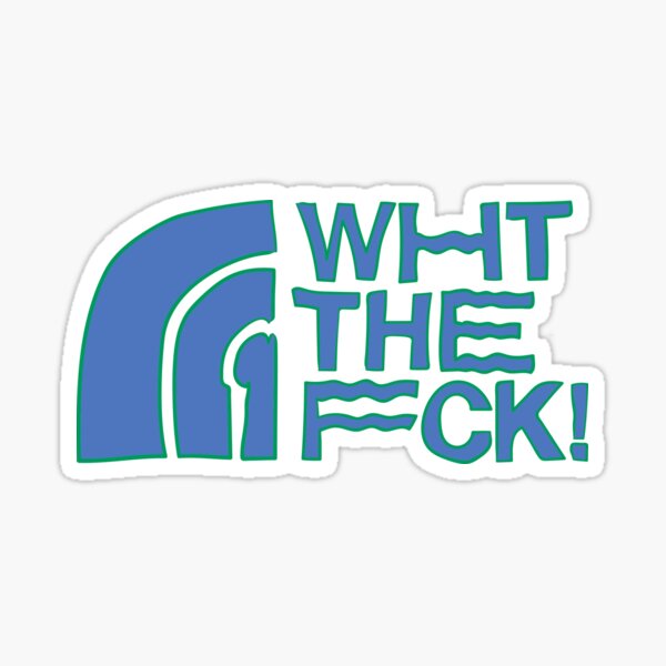 "WTF!" Sticker by ElTaller | Redbubble
