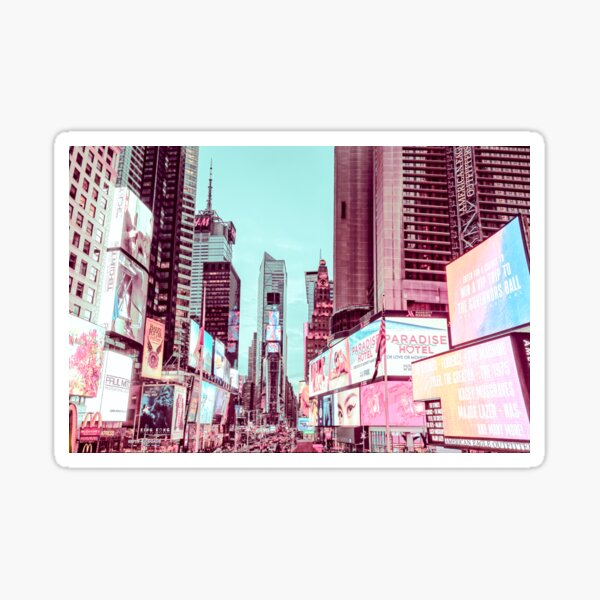 "Tinted Times Square" Sticker for Sale by KayBrewer | Redbubble