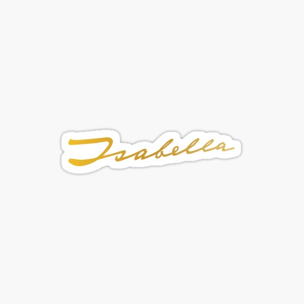 "Borgward Isabella Script Isabella Schriftzug Logo" Sticker for Sale by ...