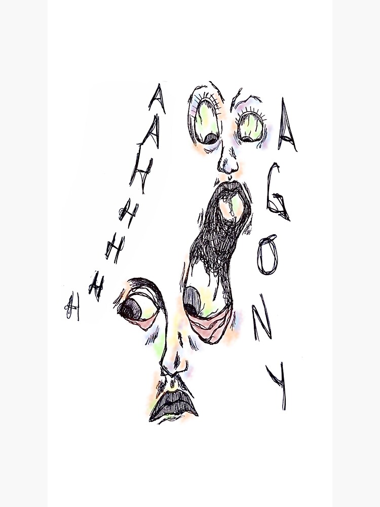"Agony" Sticker for Sale by swaglena | Redbubble