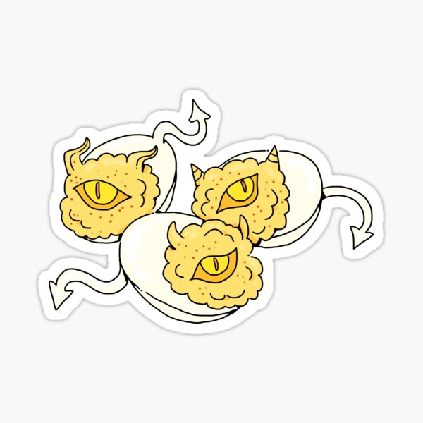 "Deviled Eggs" Sticker for Sale by Skystreak279 | Redbubble