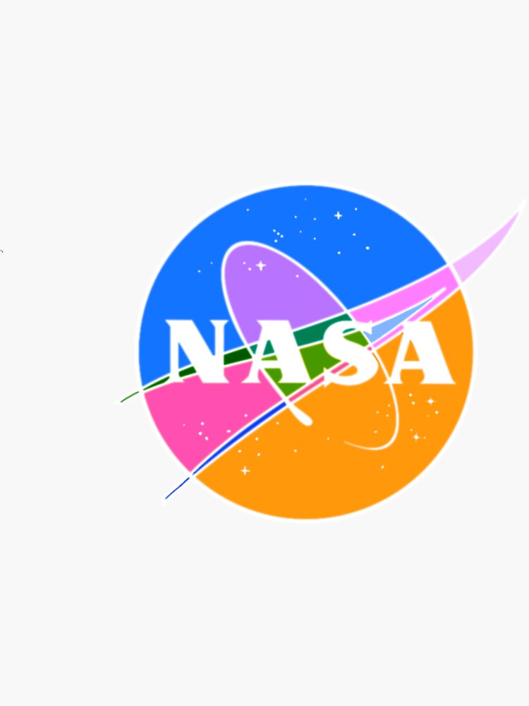 "Aesthetic NASA Logo (DM for diff colours)" Sticker for Sale by ...